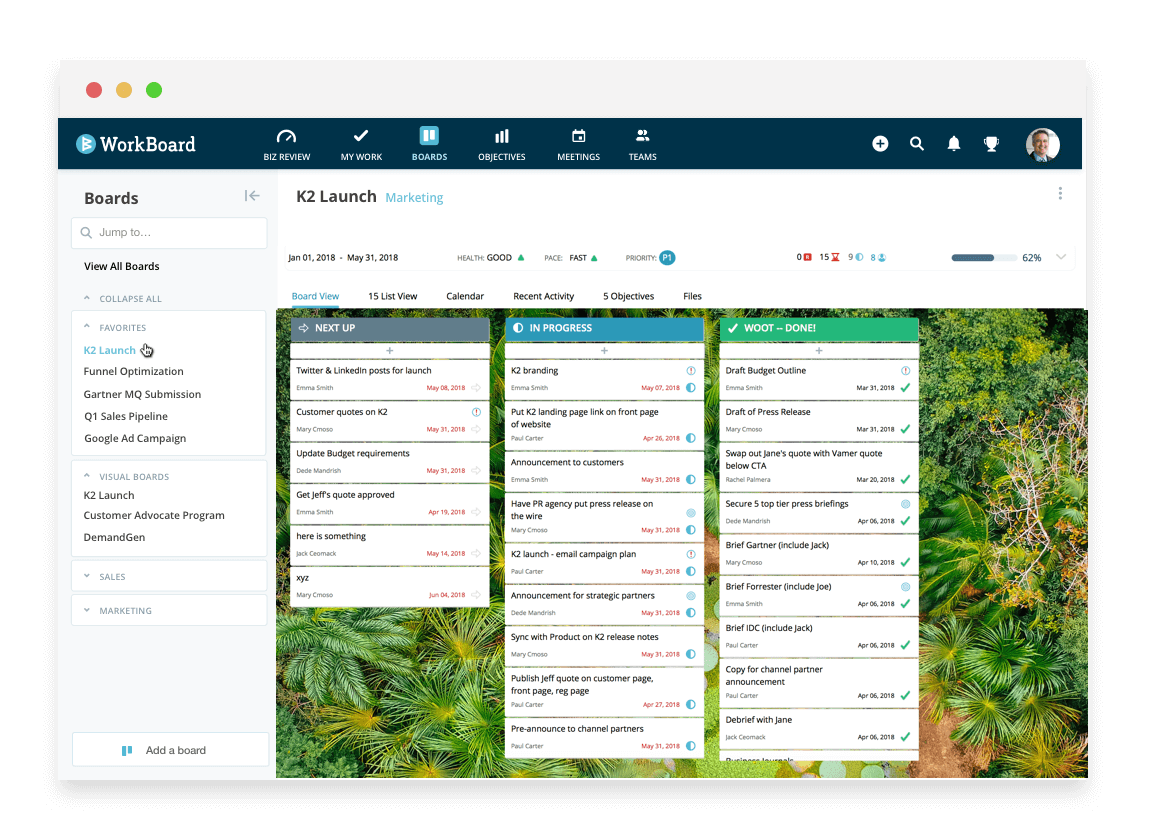 Enterprise Results Management & OKRs for Fast Growth | WorkBoard