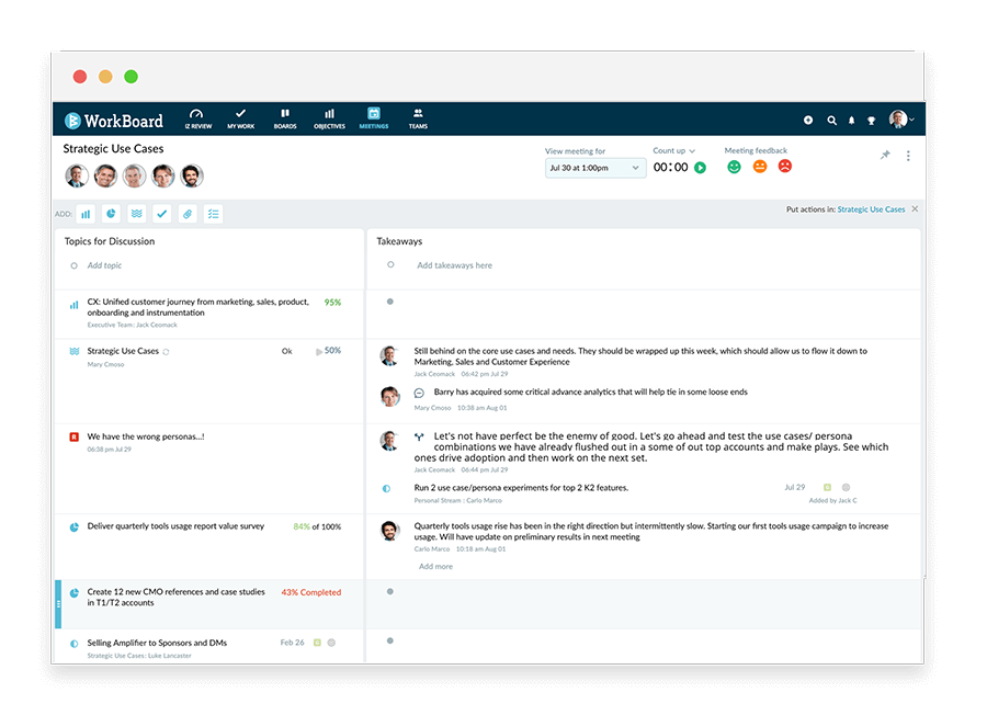 Strategy & Results Management and OKRs for Fast Growth | WorkBoard